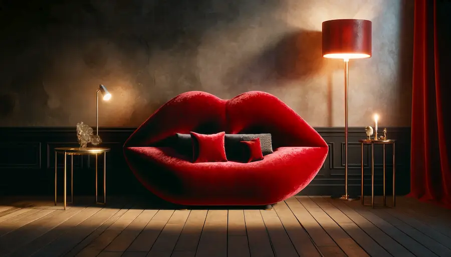 Understanding The Iconic Lips Couch Design - Rolism